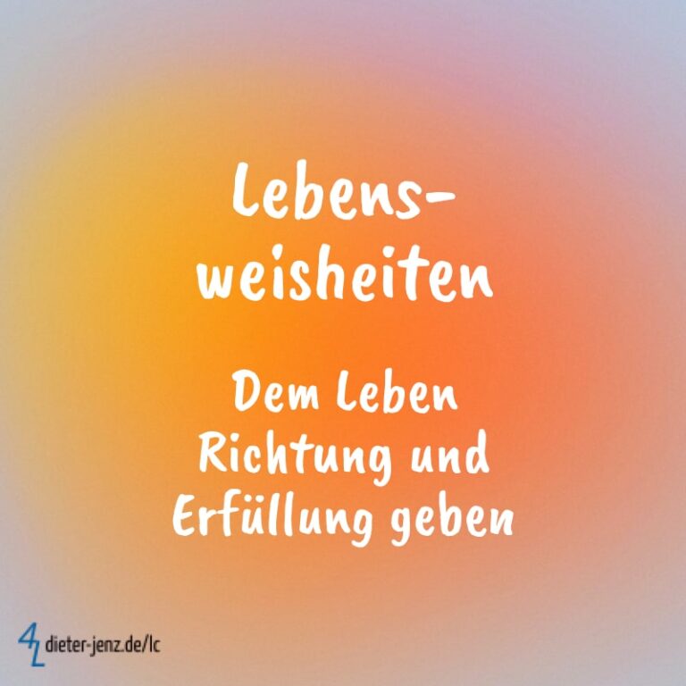 Verstehen kann man das Leben oft nur rückwärts, doch leben ...